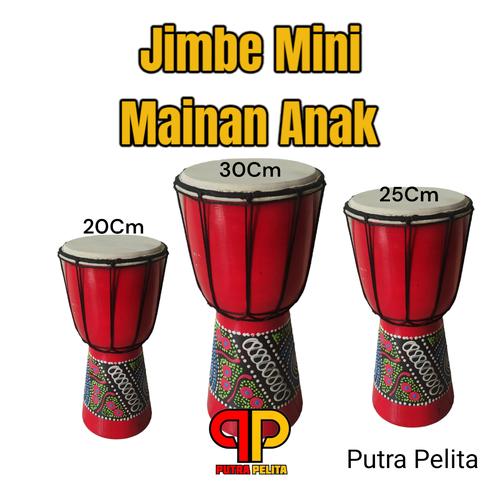 Jual JIMBE MINI ALAT MUSIK TRADISIONAL KULIT KENDANG ASLI MOTIF BATIK ...