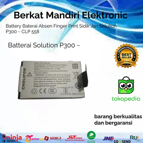 Jual Battery Baterai Absen Finger Print Sidik Jari Solution P300 ~ CLP ...