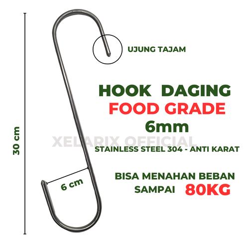 Jual Gantungan Daging, Meat Hook dari Baja Stainless Steel FOOD GRADE ...
