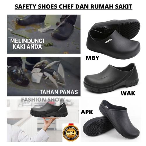 Jual Sepatu Sandal Safety Chef Juru Masak Shoes Sepatu Safety Rumah ...