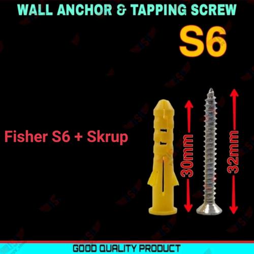 Jual Fisher + Skrup / Paku Sekrup Spiser / Baut Skrup Piser - Kab ...