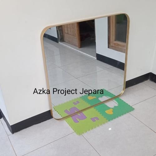 Jual cermin kotak frame besi gold / cermin dinding - Kab. Jepara - Azka ...