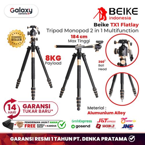 Promo Beike TX1 Flatlay Tripod Monopod 2 in 1 Multifungsi Flat Lay TX ...