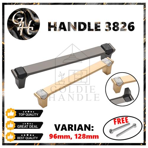 Jual Handle Marmer Marble Grey & Gold / Handel 3826 Lemari Laci Pintu ...