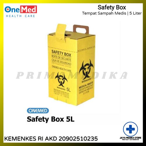 Jual Safety box 5 liter tempat sampah limbah medis - Kab. Bekasi - PrimaMedikaStore | Tokopedia