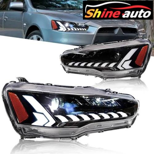 Jual Headlamp Lancer EX Evo X V3 Full LED Demon Eyes Drl Sequential ...