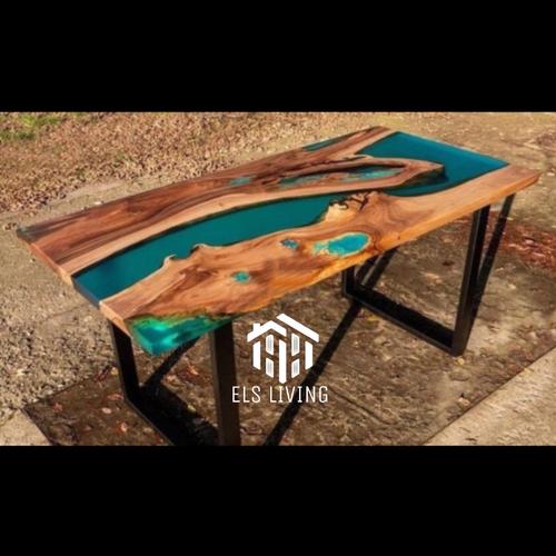 Jual MEJA RESIN EPOXY KAYU JATI UKURAN 200CM - Kab. Jepara - ELS LIVING ...