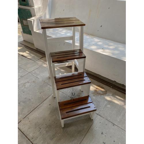 Jual KT-02 Kursi tangga lipat kayu asli chair 4 step - Kota Surabaya ...