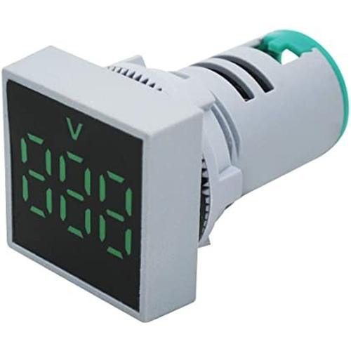 Jual Pilot Lamp LED Voltmeter Digital Indicator Panel Persegi - Kuning ...
