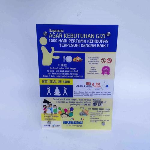 Jual Poster Akrilik 1000 Hari Pertama Kehidupan, Poster Kesehatan ...