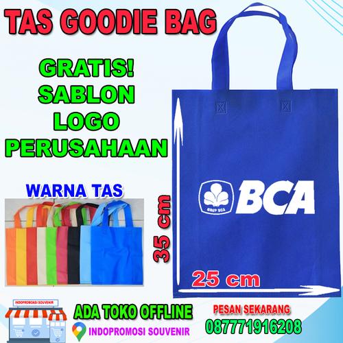 Jual Tas Goodie Bag / Custom Sablon / Tas Spunbond / Tas tote bag ...