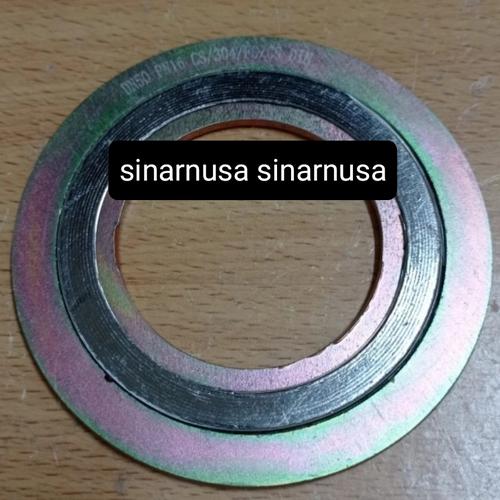 Jual SWG PN 16 Spiral Wound Gasket 2 " inchi DN 50 Carbon Steel ...