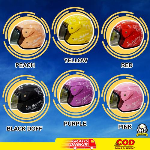 Jual HELM HALF FACE EVOLUTION MOTF TRAVELING MIRIP GM EVO MURAH HELM ...