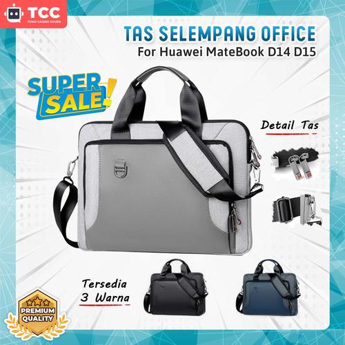 Jual Tas Selempang Huawei Laptop D14 D15 inch MateBook Burnur Office ...