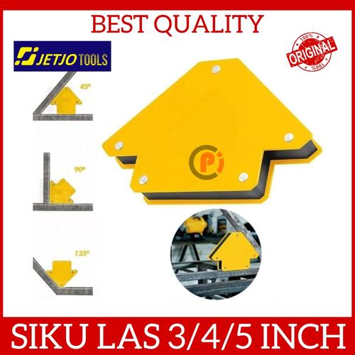 Jual JETJO TOOLS Siku Bantu Las 3 4 5 in Besi Welding Arrow Magnetic ...