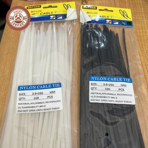 Jual Kabel Tis 3,6 x 250 MM Hitam Putih / Kabel Ties / Stik Nylon ...