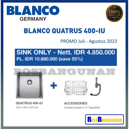 Jual Bak Cuci BLANCO Quatrus 400 IU / Sink BLANCO & Kran Dapur BLANCO ...