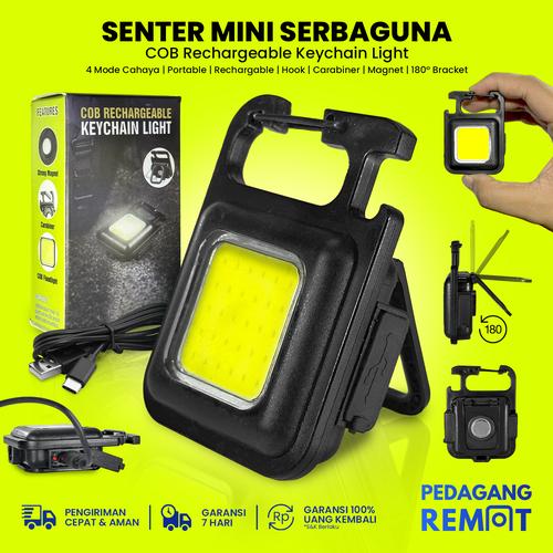 Promo Lampu Senter Kecil Mini LED Portable COB Rechargeable Keychain ...