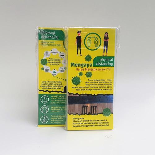 Jual Flyer Covid Physical Distancing, Flyer Menjaga Jarak - Isi 50 ...