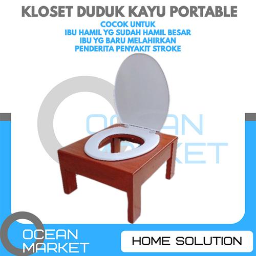 Jual Kursi wc kloset duduk kayu include alas duduk - 30 cm - Jakarta ...