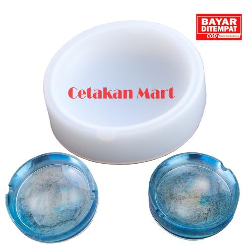 Jual CM Cetakan Resin Epoxy Craft DIY Ashtray Asbak Bulat Silikon - Kab ...