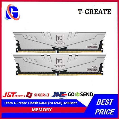 Jual Team T-Create Classic 64GB (2X32GB) 3200Mhz DDR4 RAM FOR PC - Kota ...