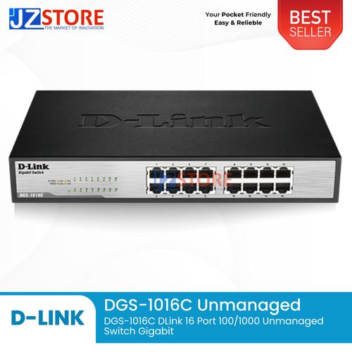 Jual DGS-1016C DLink 16 Port 100/1000 Unmanaged Switch Gigabit - Kota ...