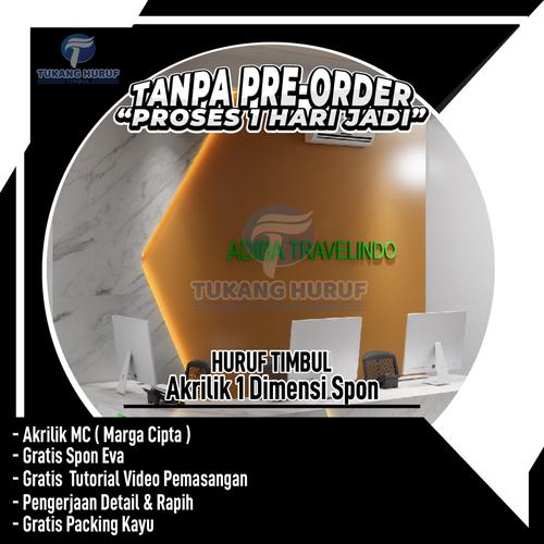 Jual HURUF TIMBUL AKRILIK 1D LAPIS SPON 10 VARIAN WARNA AKRILIK DI ...
