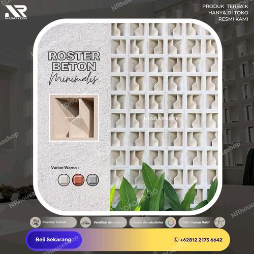 Jual ROSTER BETON MINIMALIS 20X20X10CM PUTIH 210601 - Putih - Kota ...