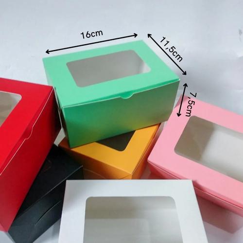 Jual Kardus Kotak Brownies Dus Bolu Chiffon Box Packaging Cake Jendela ...
