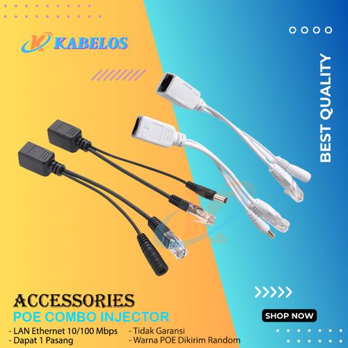 Jual POE Adapter Cable RJ45 POE Injector + POE Splitter Kit POE ...