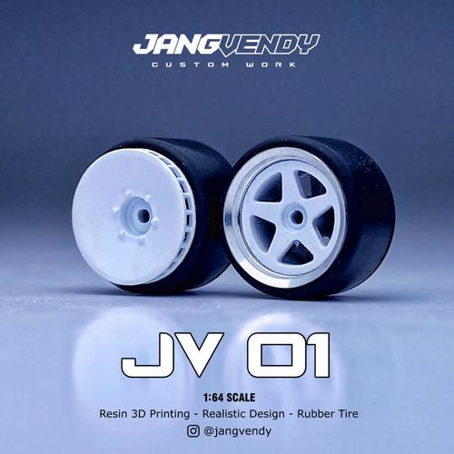 Jual Ban Karet diecast JV Wheels model JV Turbo Fan Mix Spoke 5 Alloy ...