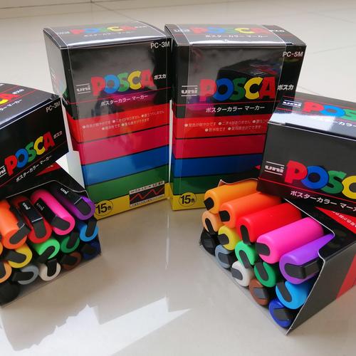 Jual Original Uniposca Uni Posca Paint Marker Spidol pen set 15 Warna ...