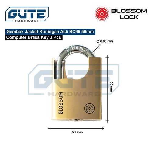 Jual Gembok BC96 Jaket Kuningan Asli 9650mm BLOSSOM Best Seller Untuk Pintu - BC 96 50mm - Kota ...