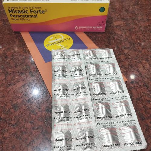 Jual Mirasic Forte 1 Strip 10 Kaplet / Paracetamol 650mg / Mirasik ...