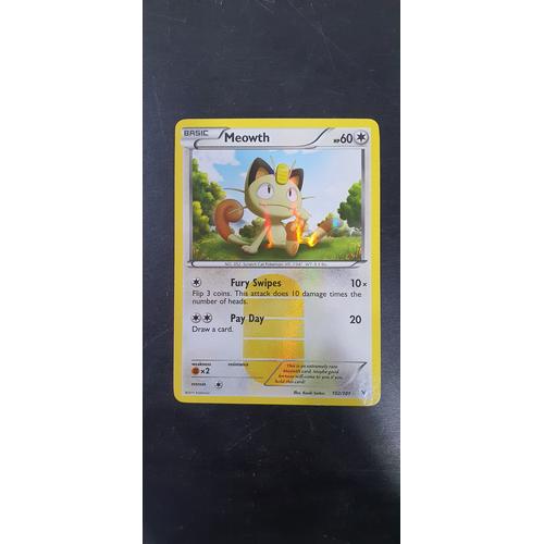 Jual Pokemon TCG Shining Meowth Secret Rare Black&White - Jakarta ...