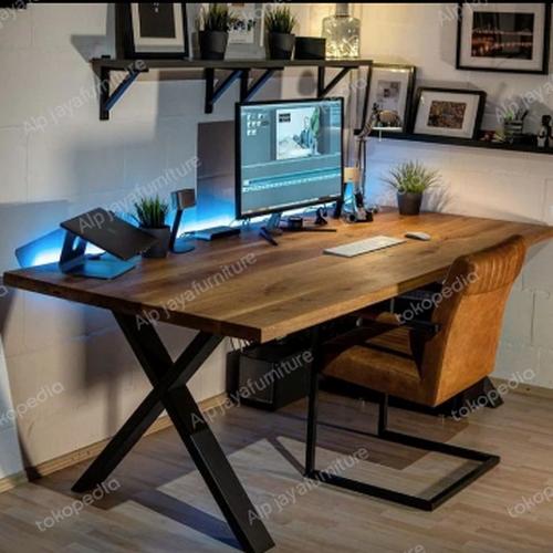 Jual meja computer/meja PC gaming/meja kerja minimalis modern - Kota ...
