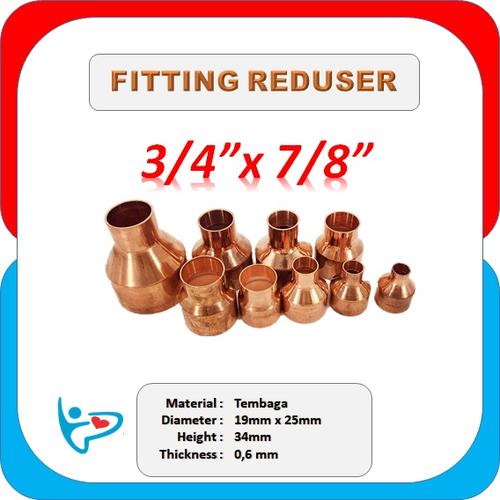 Jual FITTING TEMBAGA REDUSER 3/4" X 7/8" - RIS - Kota Bekasi - RIS ...
