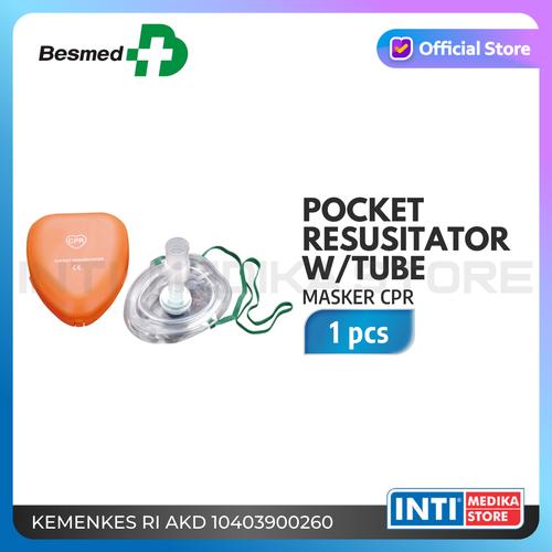 Promo BESMED Masker CPR Pocket Tube Resusitator / Alat Bantu Pernapasan ...