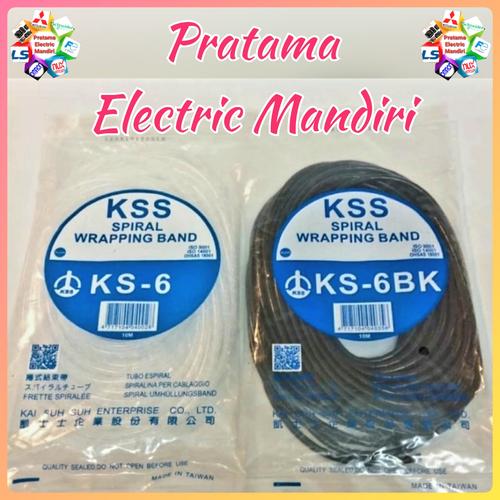 Jual Spiral Wrapping Band/Pembungkus Kabel KS-6 WHITE (PUTIH) Dia. 6mm ...