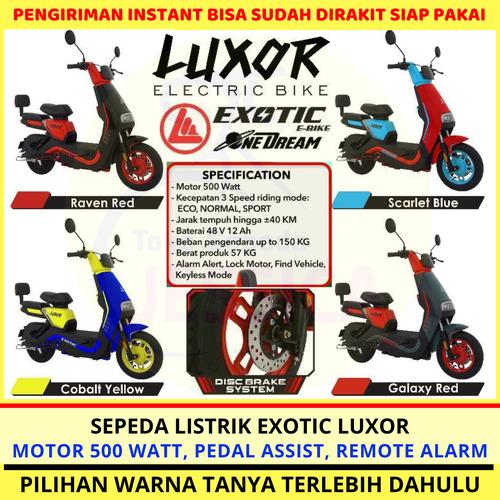 Jual Sepeda Listrik Exotic Luxor Disc Brake by Pacific Motor Listrik ...