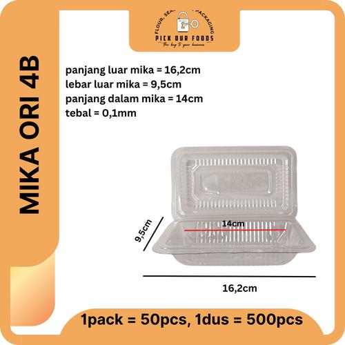 Jual Mika Kue 4B | Mika Snack Bening Ukuran 4 B | Box Mika Risol - Kota ...
