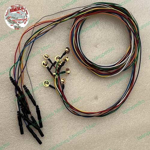 Jual EEG kabel / EEG Cable Gold / Eee Kabel 1 Set 10 pcs - Kota Medan ...