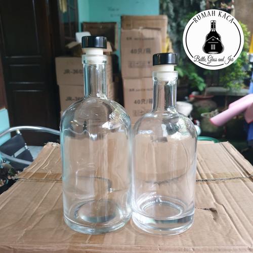 Jual Botol kaca doom glass bottle 750ml - 1000ml + free seal pvc hitam ...