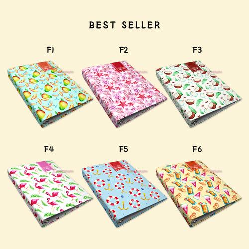 Jual Binder Custom A5 B5 Summer Pattern / Notebook / Buku / Diary / Jurnal - Garis 100 Hal, A5 ...