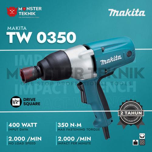 Jual Mesin Impact Wrench Makita TW 0350 Pengencang Pembuka Baut TW0350 ...