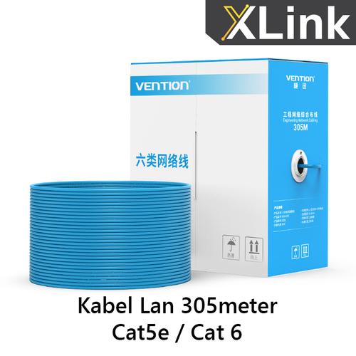 Jual Kabel LAN Roll Bulk 305 Meter CAT 5E CAT 6 CAT 6A Outdoor ...