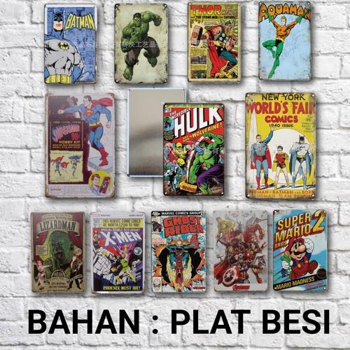 Jual poster plat metal A4 retro pajangan dinding kamar cafe bar ...