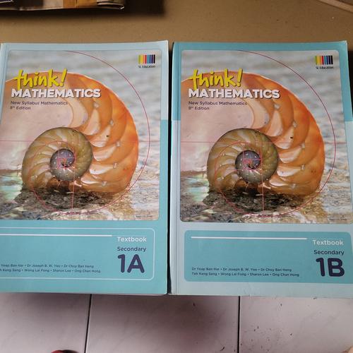 Jual THINK! MATHEMATICS NEW SYLLABUS 8th edition TEXT BOOK SECONDARY 1A ...
