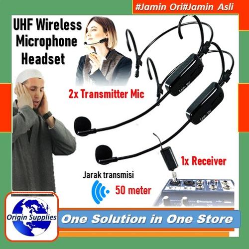 Jual Mic Microphone Wireless Untuk Imam Masjid & Muazin 2 in 1 Model ...